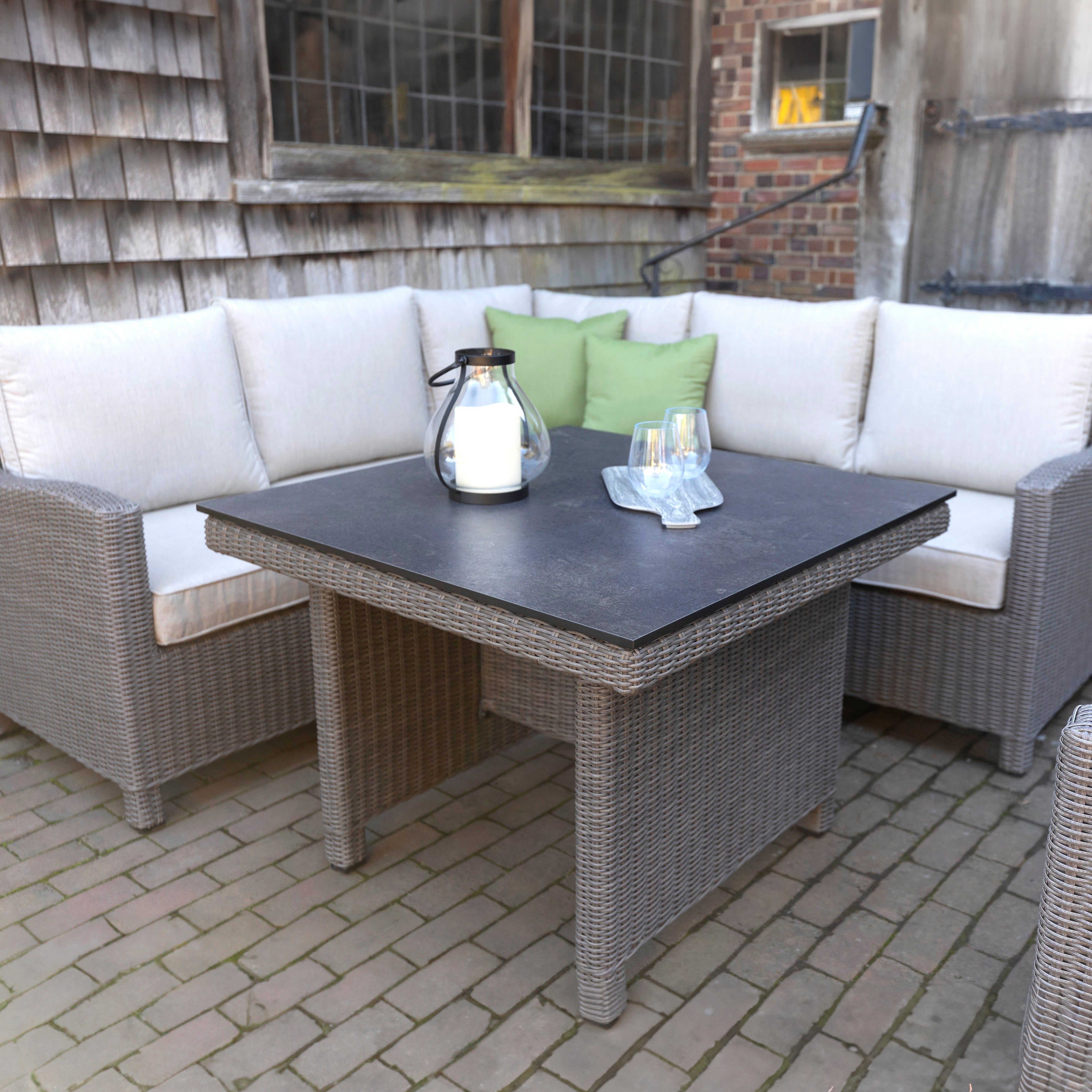 Palma Modular Wicker Corner Set with Swivel Glider – KETTLER USA