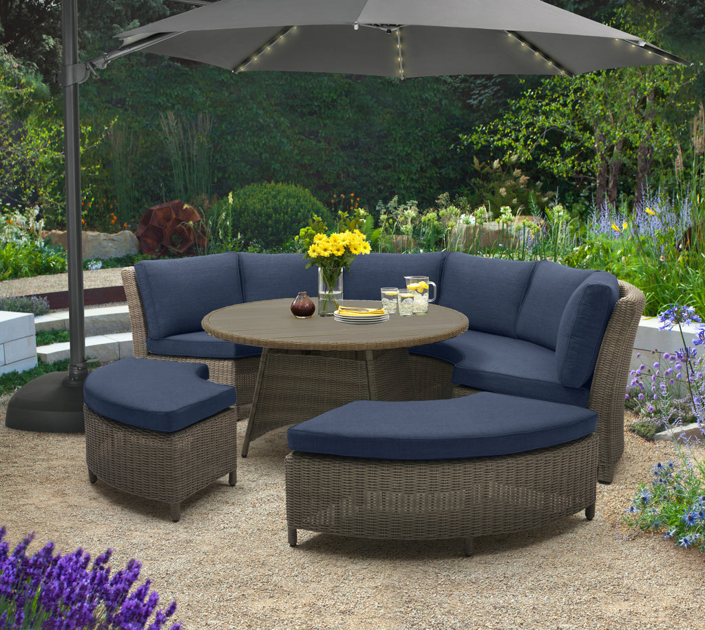 Kettler palma low lounge set rattan store