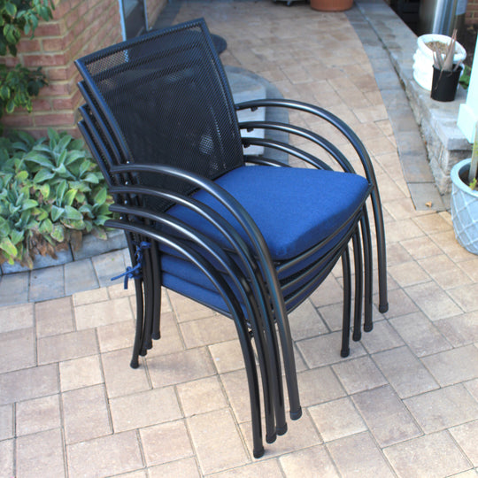Pilano Wrought Iron Stackable Arm Chair - Set Of 4 – KETTLER USA